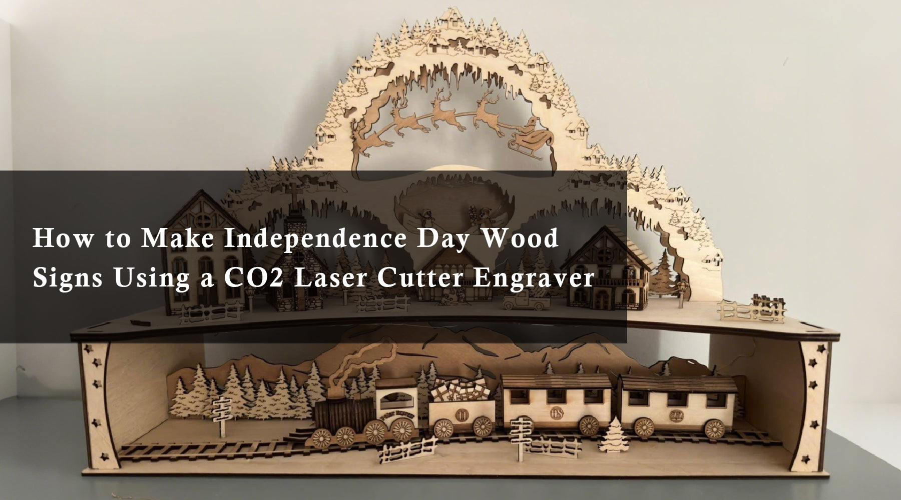 How to Make Independence Day Wood Signs Using a CO2 Laser Cutter Engra ...