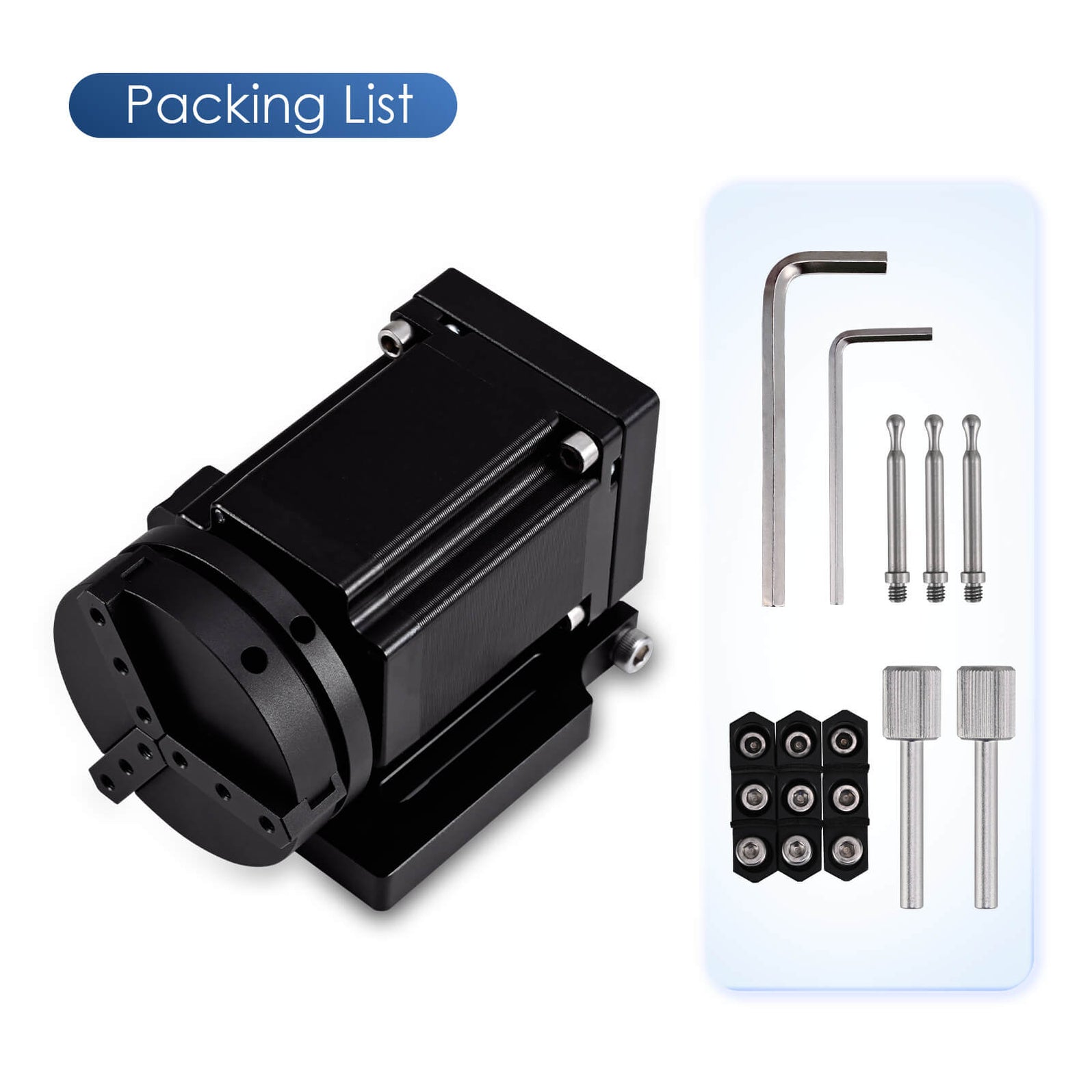 Monport Rotary Axis Chuck Attachment for Laser Engraving Machine(for f ...