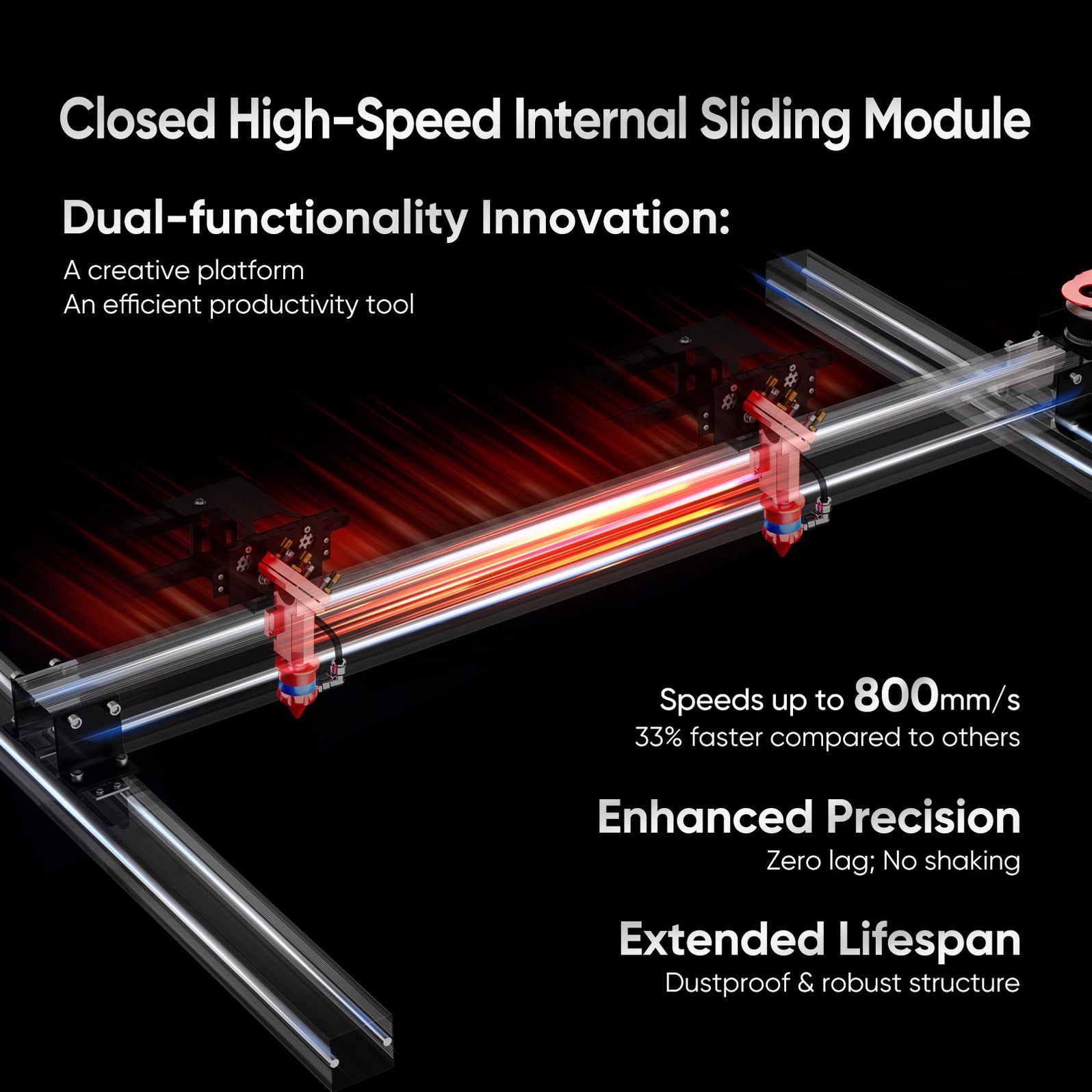 Monport 80W CO2 Laser Engraver & Cutter (28" x 20") with Autofocus ...