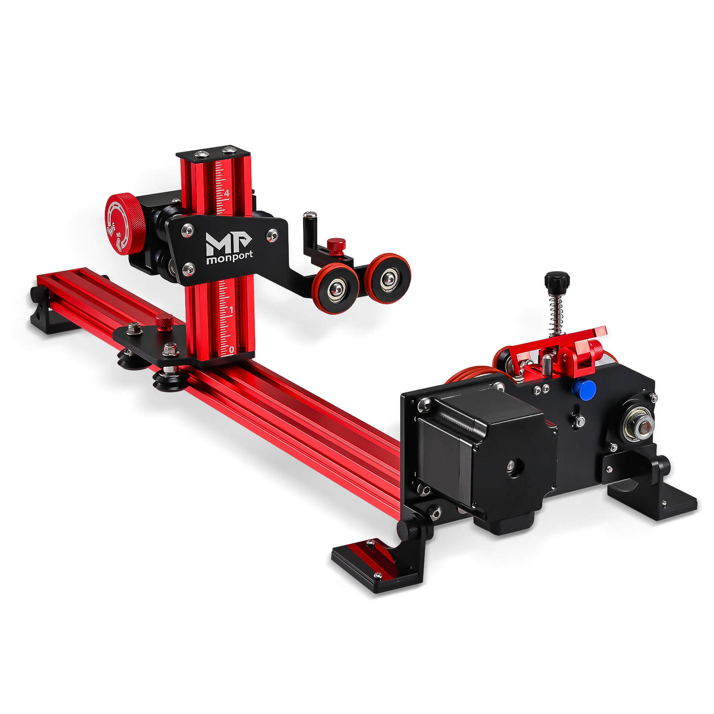 Monport 4-Wheel Lifting Rotary Axis with 360° Rotation for 60W~150W CO ...