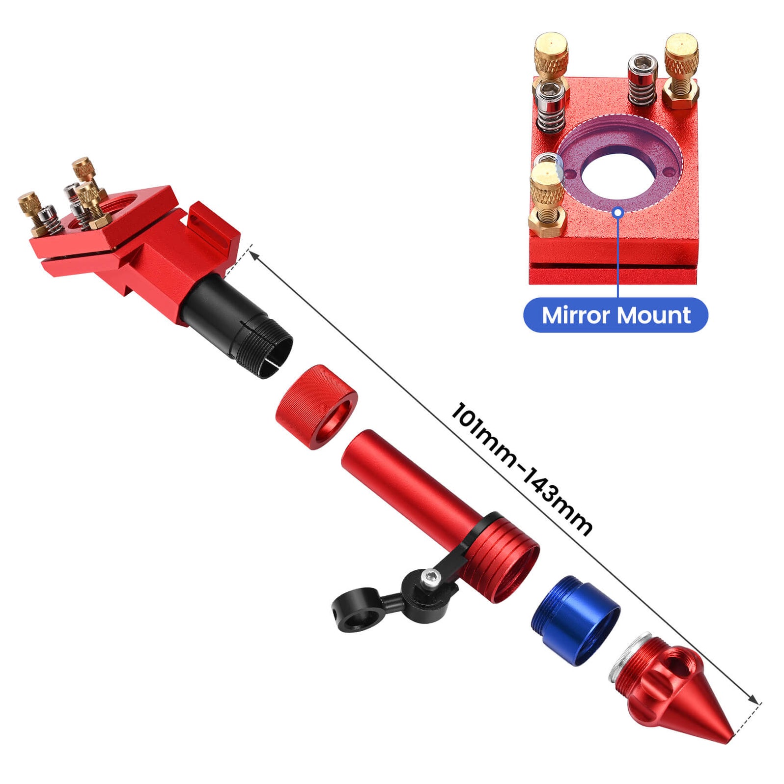 Advanced CO2 Laser Head Set | Monport 60W-150W Laser Head — Monportlaser