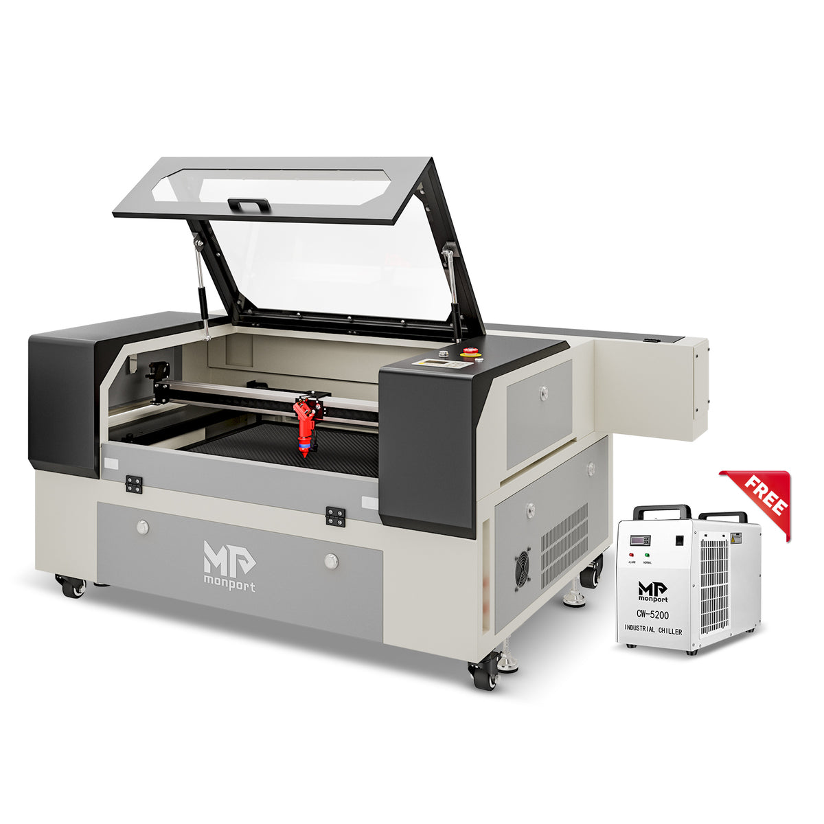 Special Offer | Monport 80W CO2 Laser Engraver & Cutter (28" x 20") wi ...