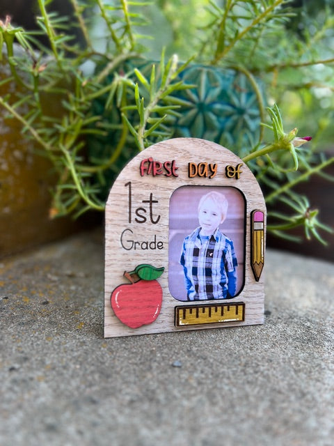 First day of school wallet frame — Monportlaser