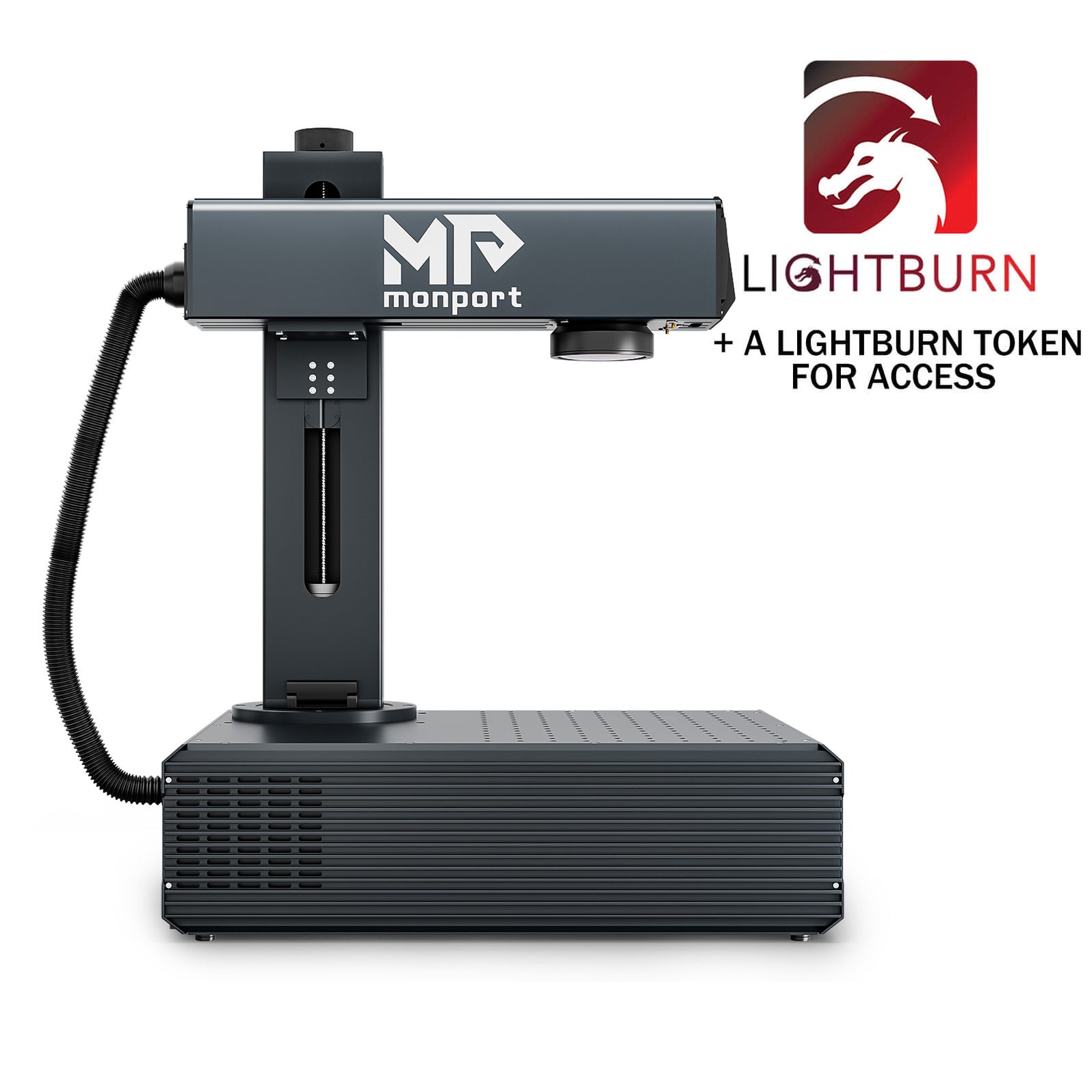 Monport GA 100W Upgraded Integrated MOPA Fiber Laser Engraver & Markin ...