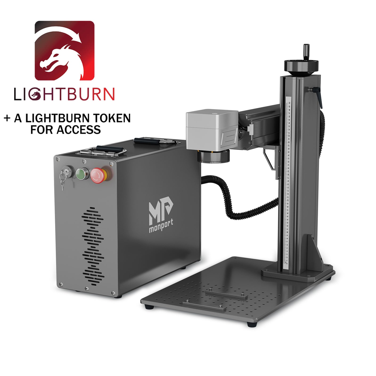 Monport GPro 100W Split MOPA Fiber Laser Engraver & Marking Machine Wi ...
