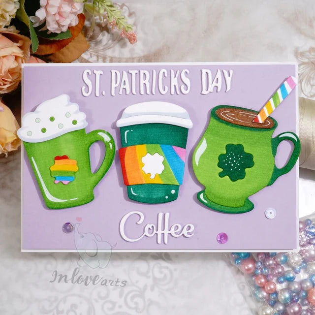Four Leaf Clover Coffee Cup — Monportlaser