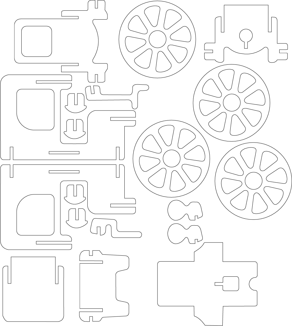 Rev Up Your Creativity: Laser-Engraved Car Assembly Kit – Monportlaser