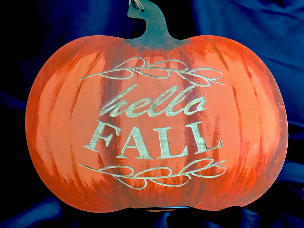 Hello Fall Wood Engraving-File — Monportlaser