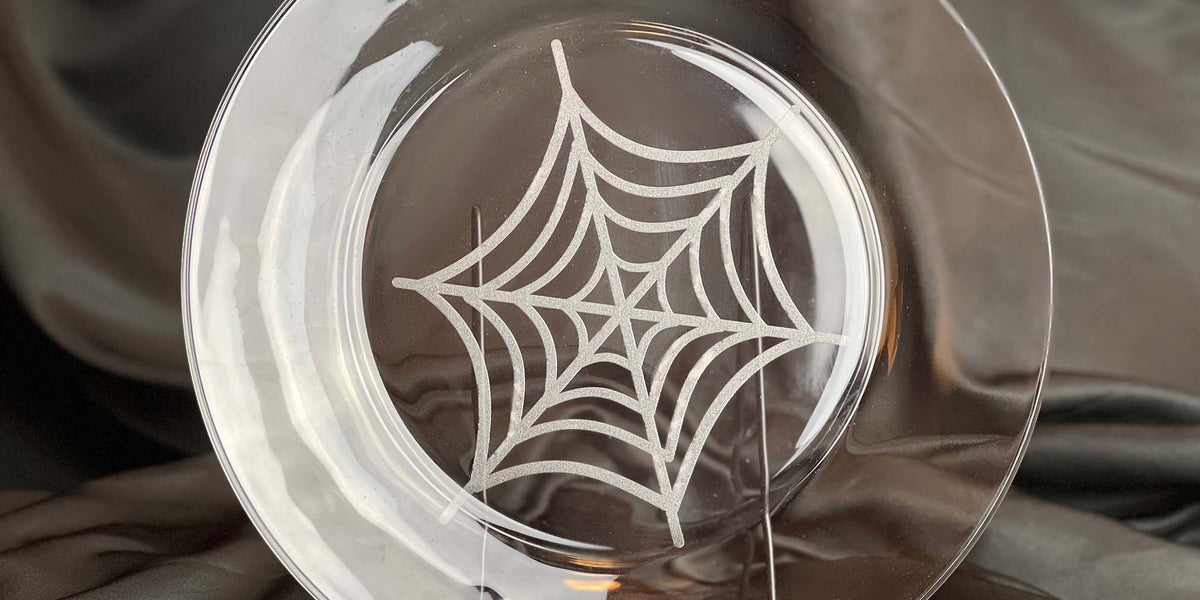 Laser Etched Spider Web-File — Monportlaser