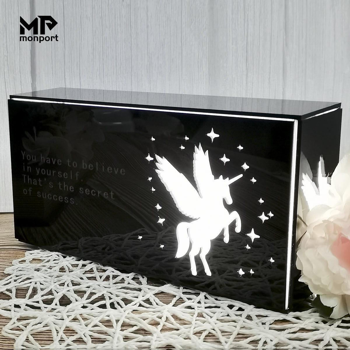 Acrylic LED Bedside Lamp - CDR File — Monportlaser