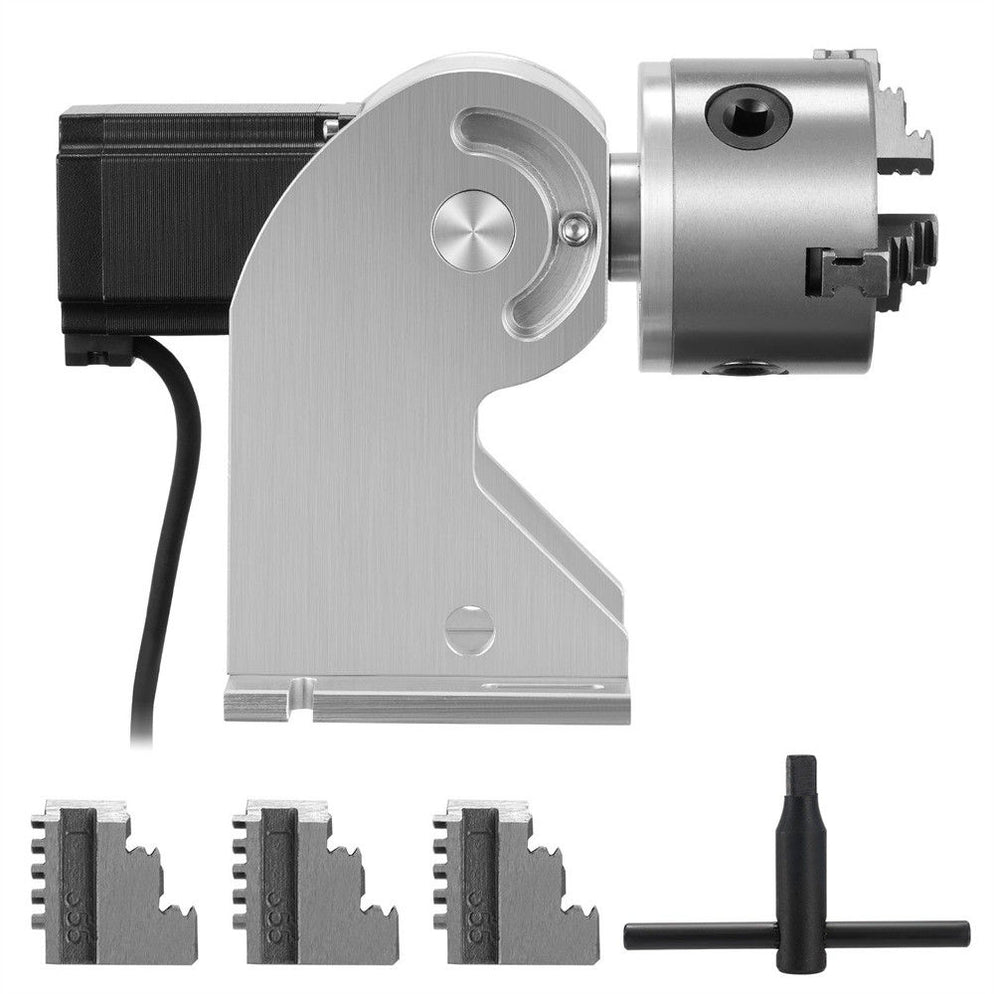 US Stock 3 Jaws Rotary | Fiber Laser With Rotary Attachment — Monportlaser