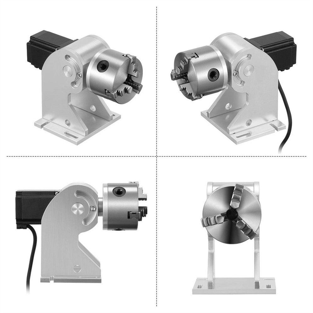 US Stock 3 Jaws Rotary | Fiber Laser With Rotary Attachment — Monportlaser